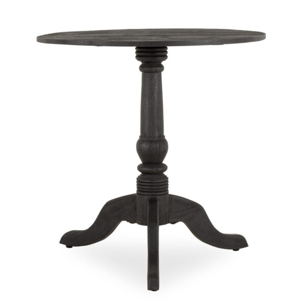 Tables restaurant bois Leslie ronde et naturelle.